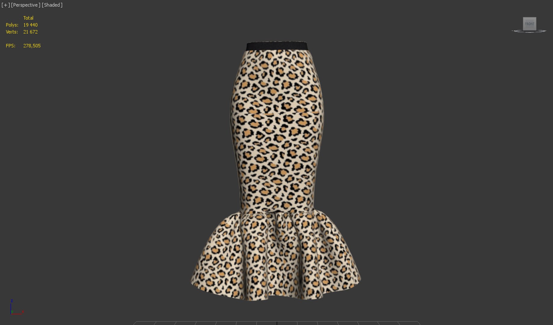 Skirt Fishtail 3D Model - TurboSquid 1617143