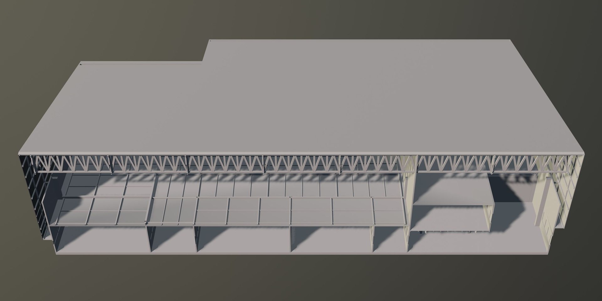 Warehouse In Section Cut 3D - TurboSquid 2070512