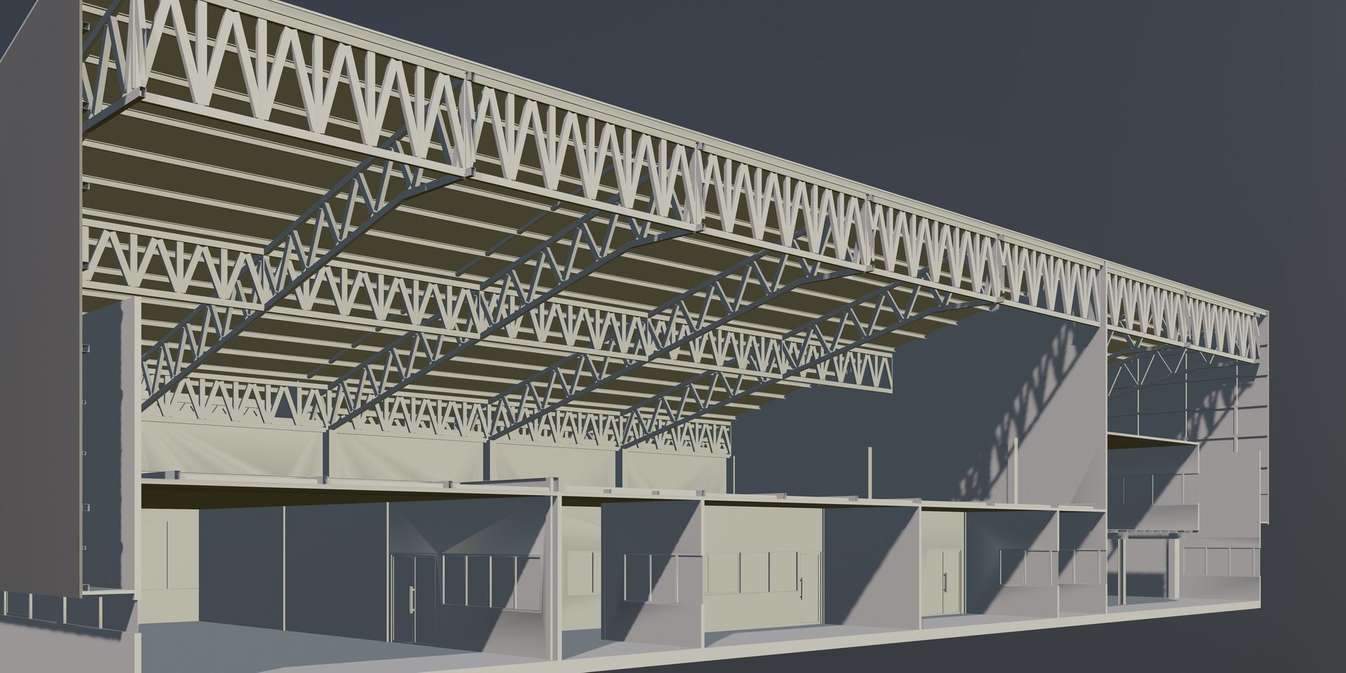 Warehouse In Section Cut 3D - TurboSquid 2070512