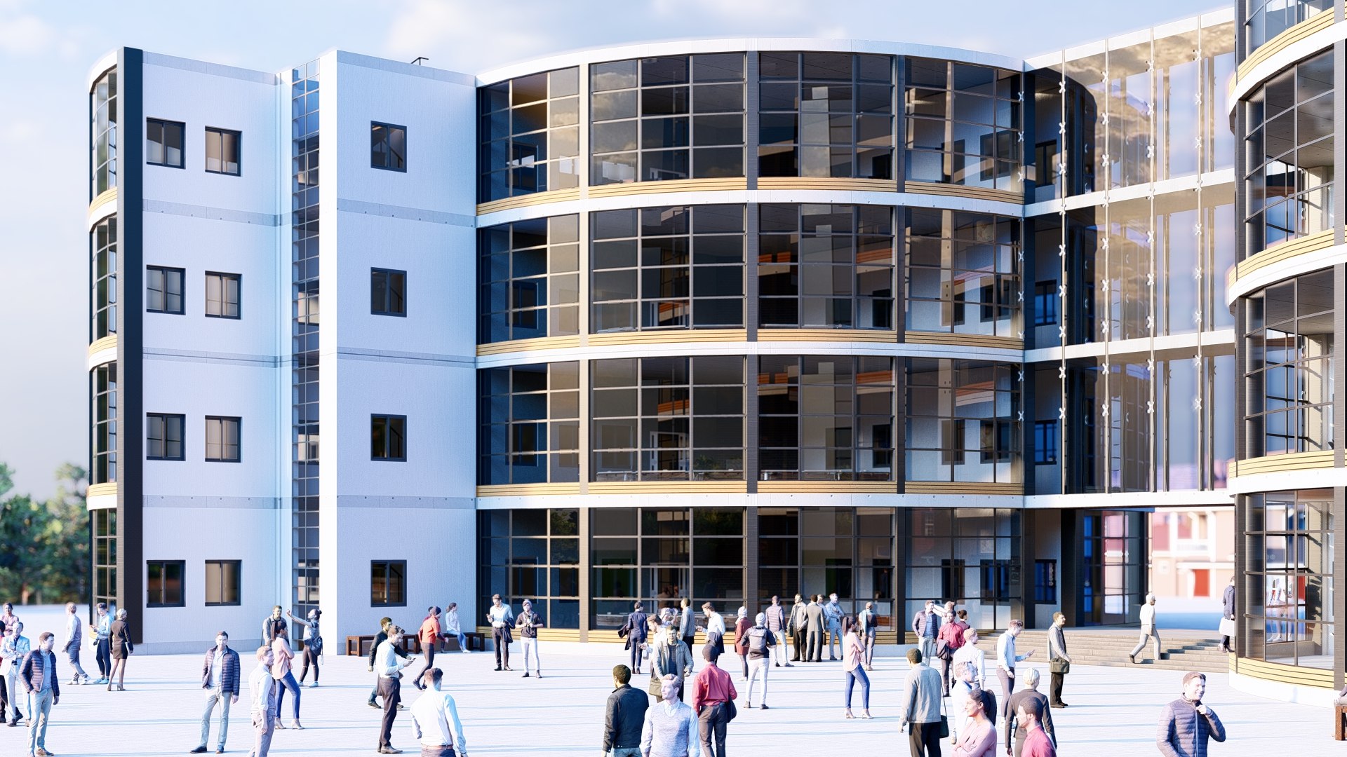 Academic Building Model Skpls 3D Model - TurboSquid 2046847