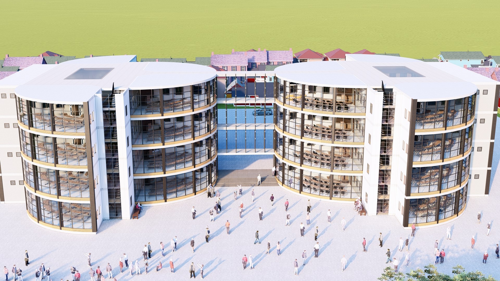 Academic Building Model Skpls 3D Model - TurboSquid 2046847