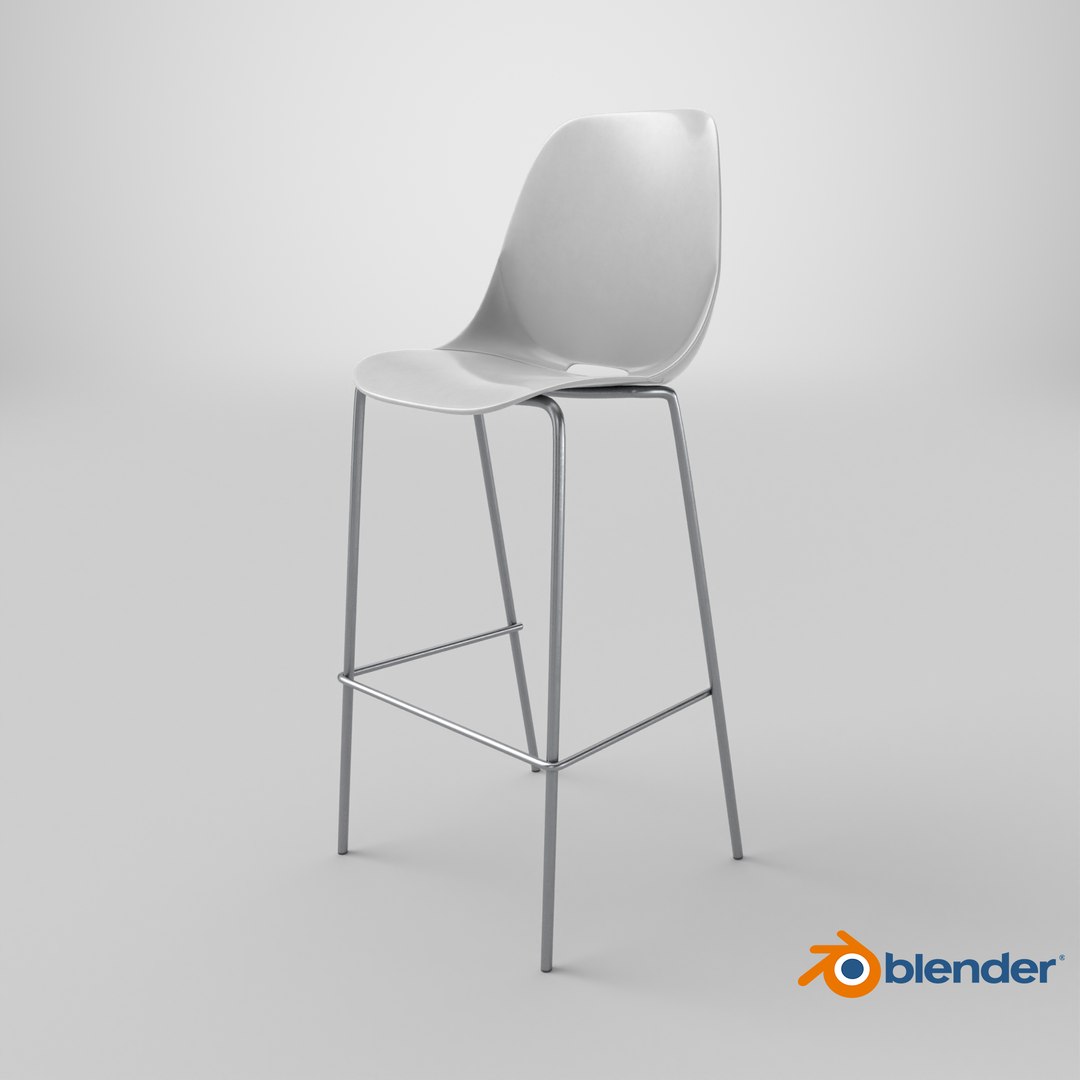 Miss Blanco Stool 3D - TurboSquid 2218196