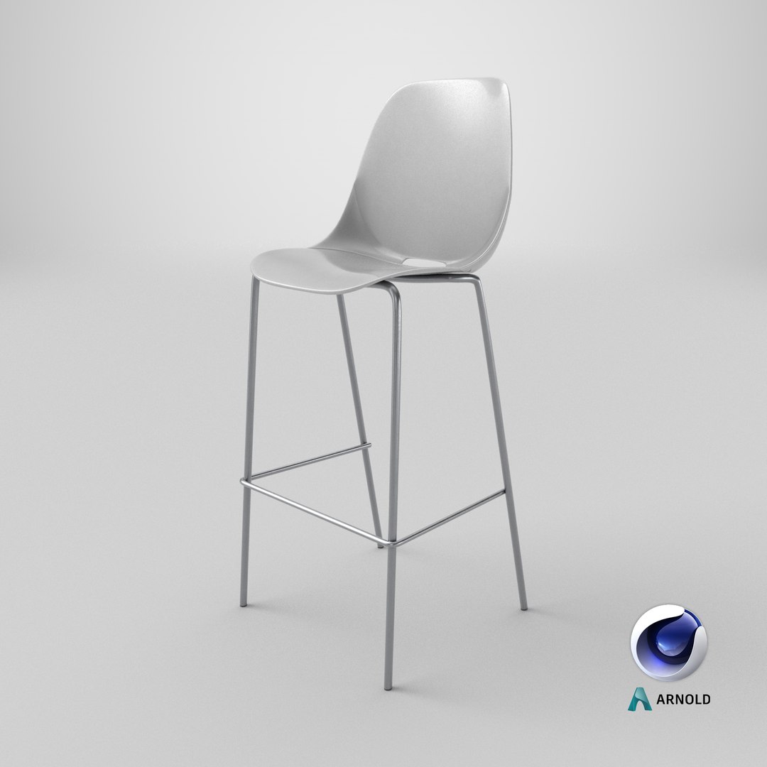 Miss Blanco Stool 3D - TurboSquid 2218196