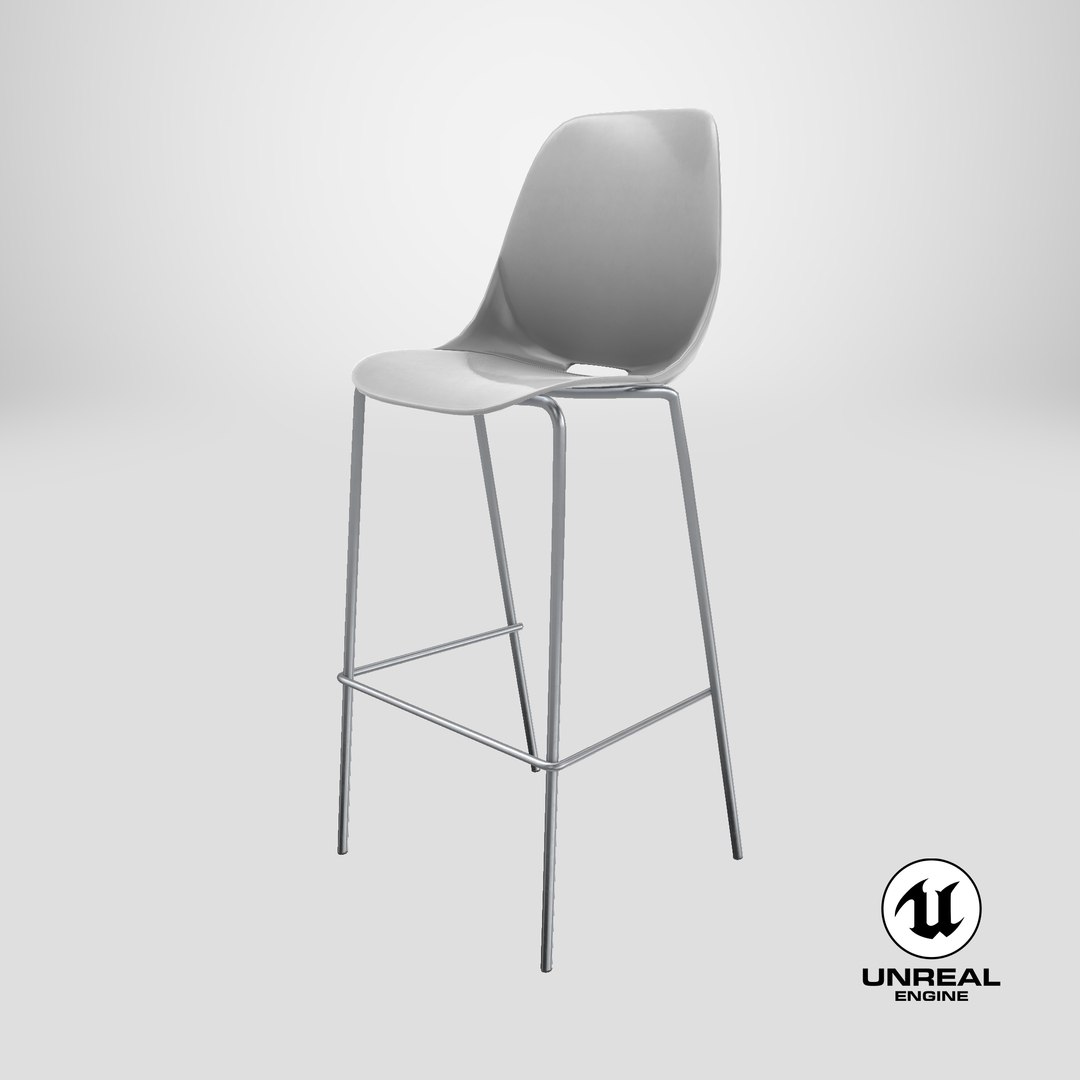 Miss Blanco Stool 3D - TurboSquid 2218196