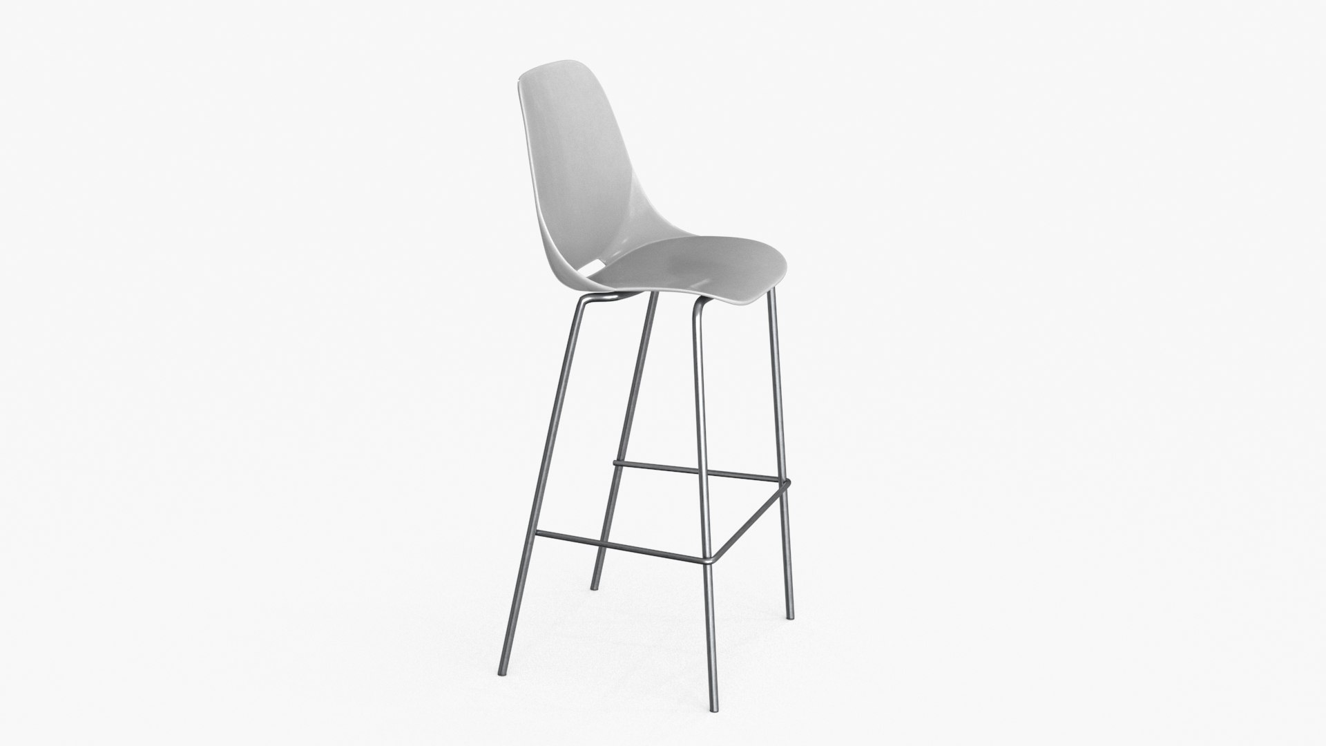 Miss Blanco Stool 3D - TurboSquid 2218196