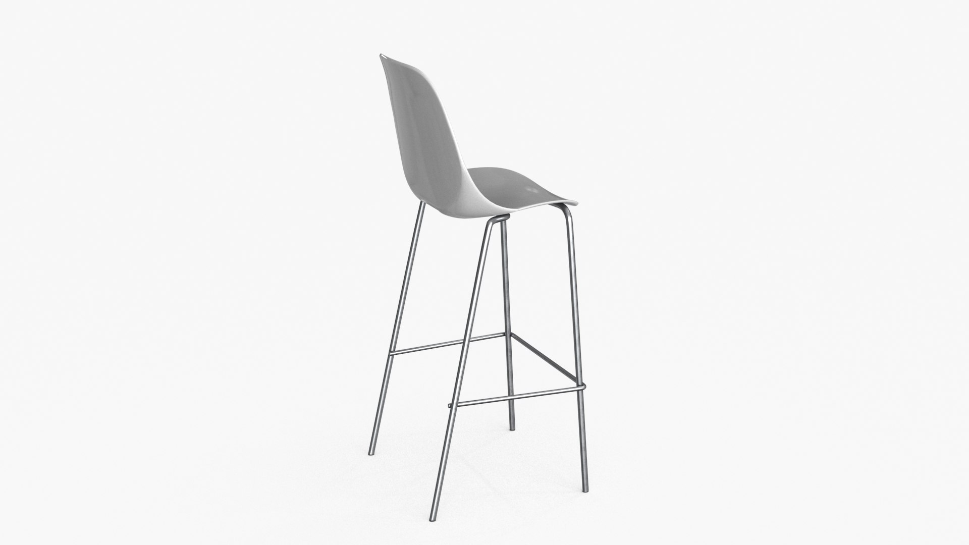 Miss Blanco Stool 3D - TurboSquid 2218196