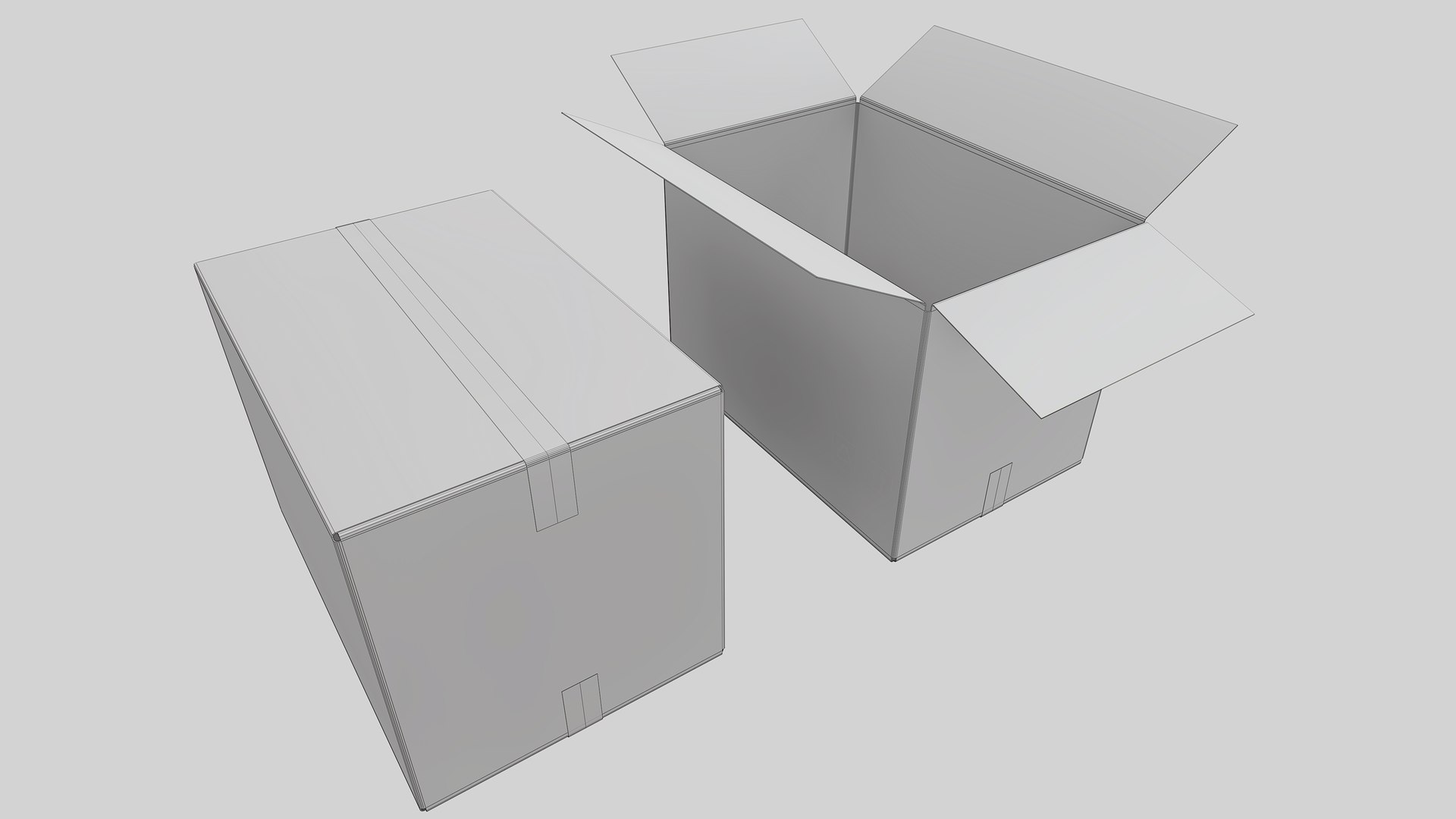 3D Cardboard Box 14 With Pbr 4K 8K 3D Model - TurboSquid 1722053