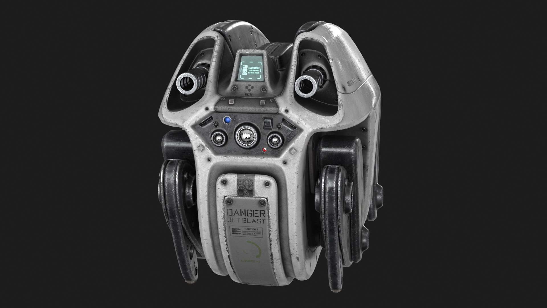 Sci Fi Robot Droid 4 Colors Rigged 3D Model - TurboSquid 2141844