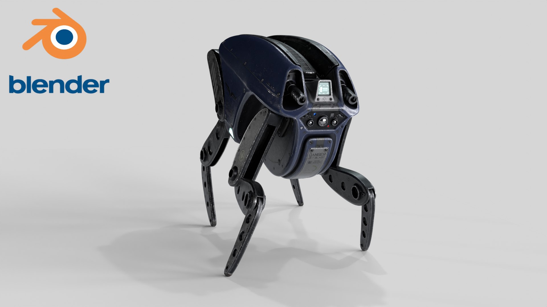 Sci Fi Robot Droid 4 Colors Rigged 3D Model - TurboSquid 2141844