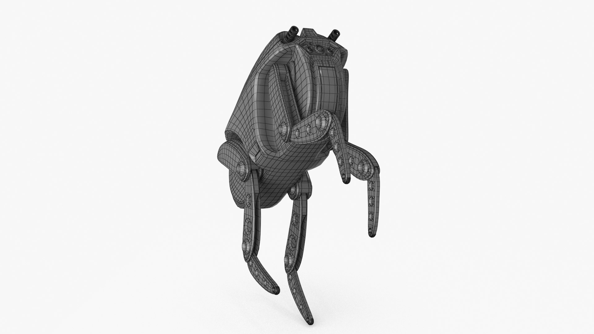Sci Fi Robot Droid 4 Colors Rigged 3D Model - TurboSquid 2141844