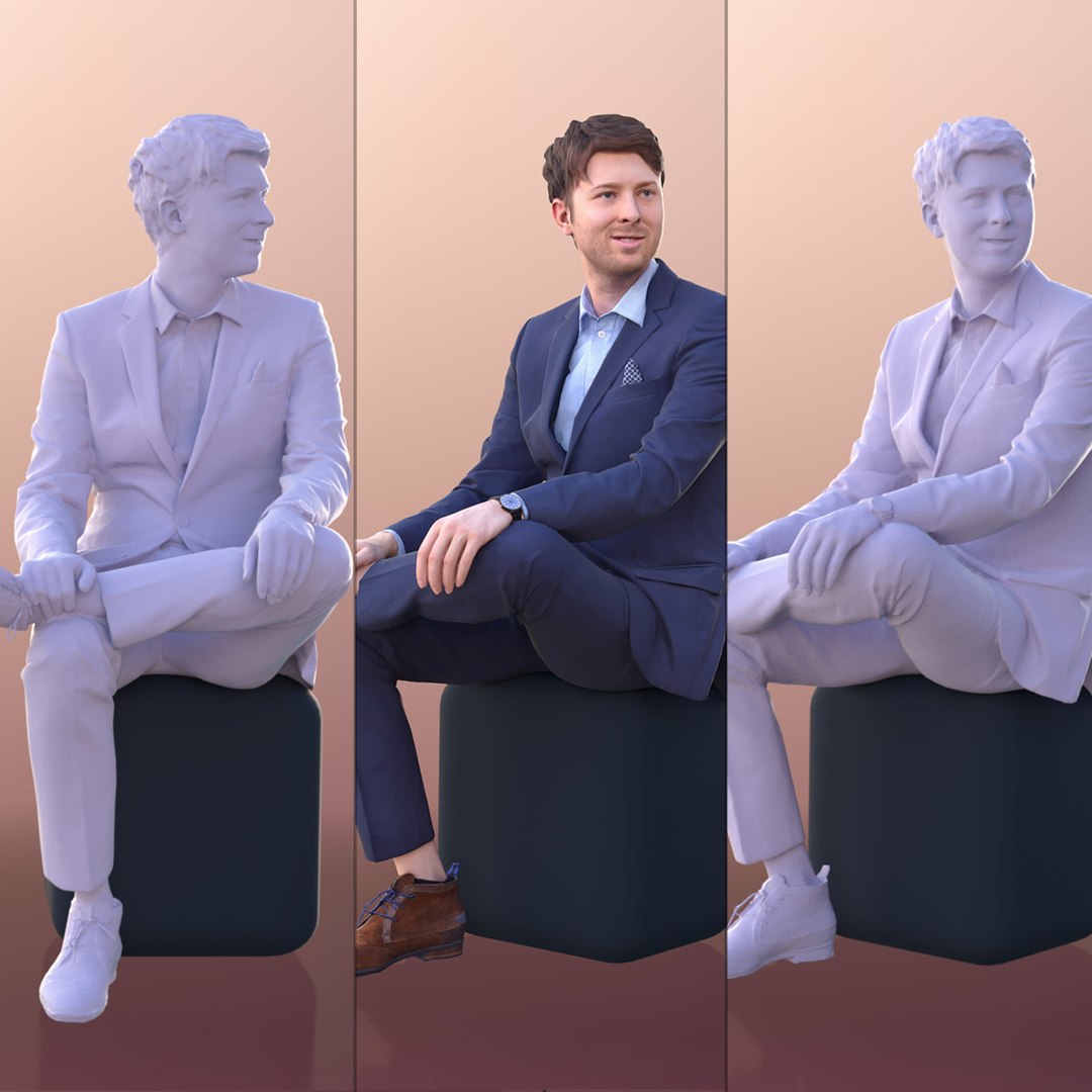10114 John Sitting Business Man Talking 3D Model - TurboSquid 1730739