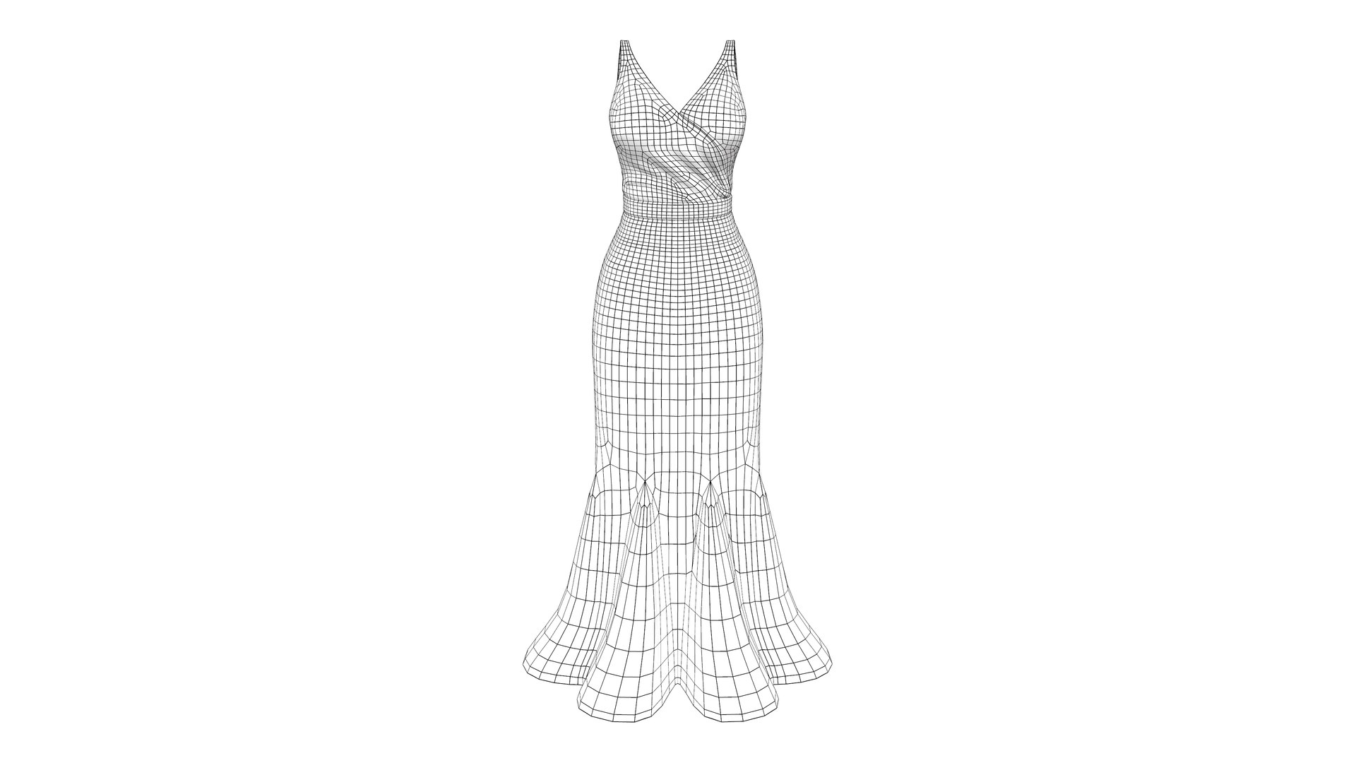 3D 1930 Cowl Open Bare Back Bias Cut Dress Model - TurboSquid 1945678