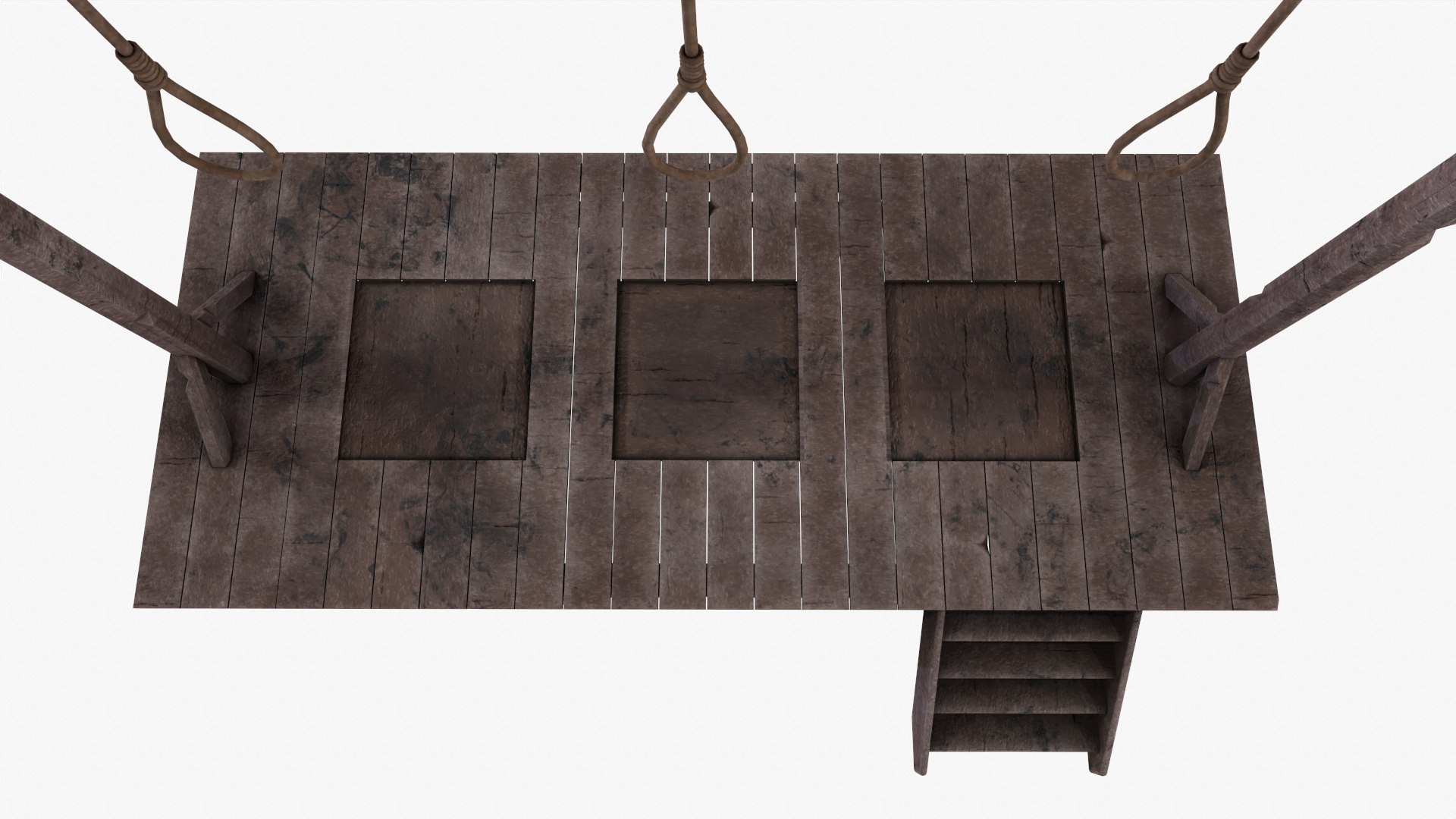 3D Gallows 3 Model - TurboSquid 1900182