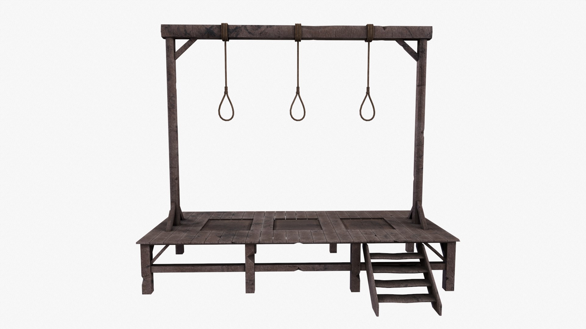 3D Gallows 3 Model - TurboSquid 1900182