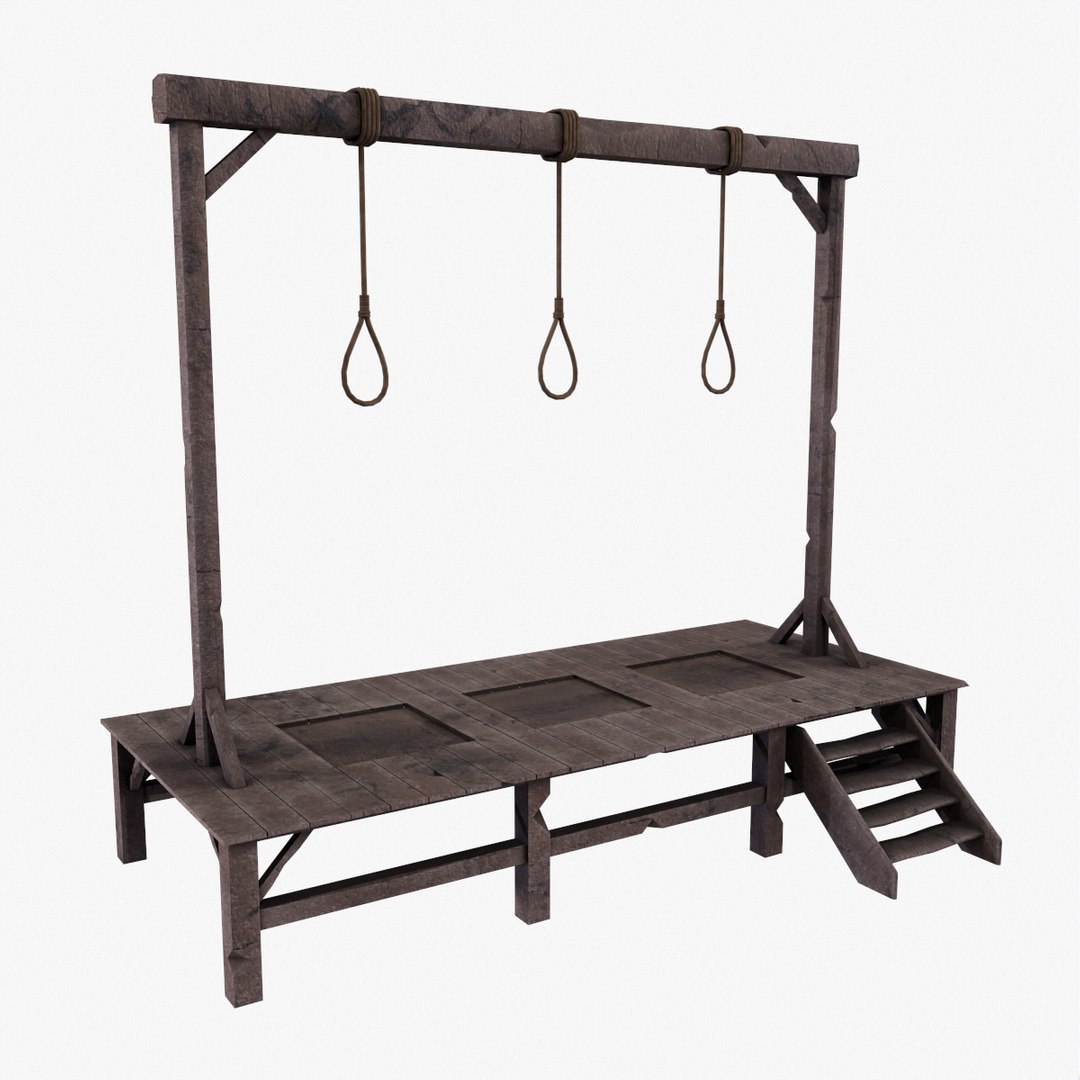 3D Gallows 3 Model - TurboSquid 1900182