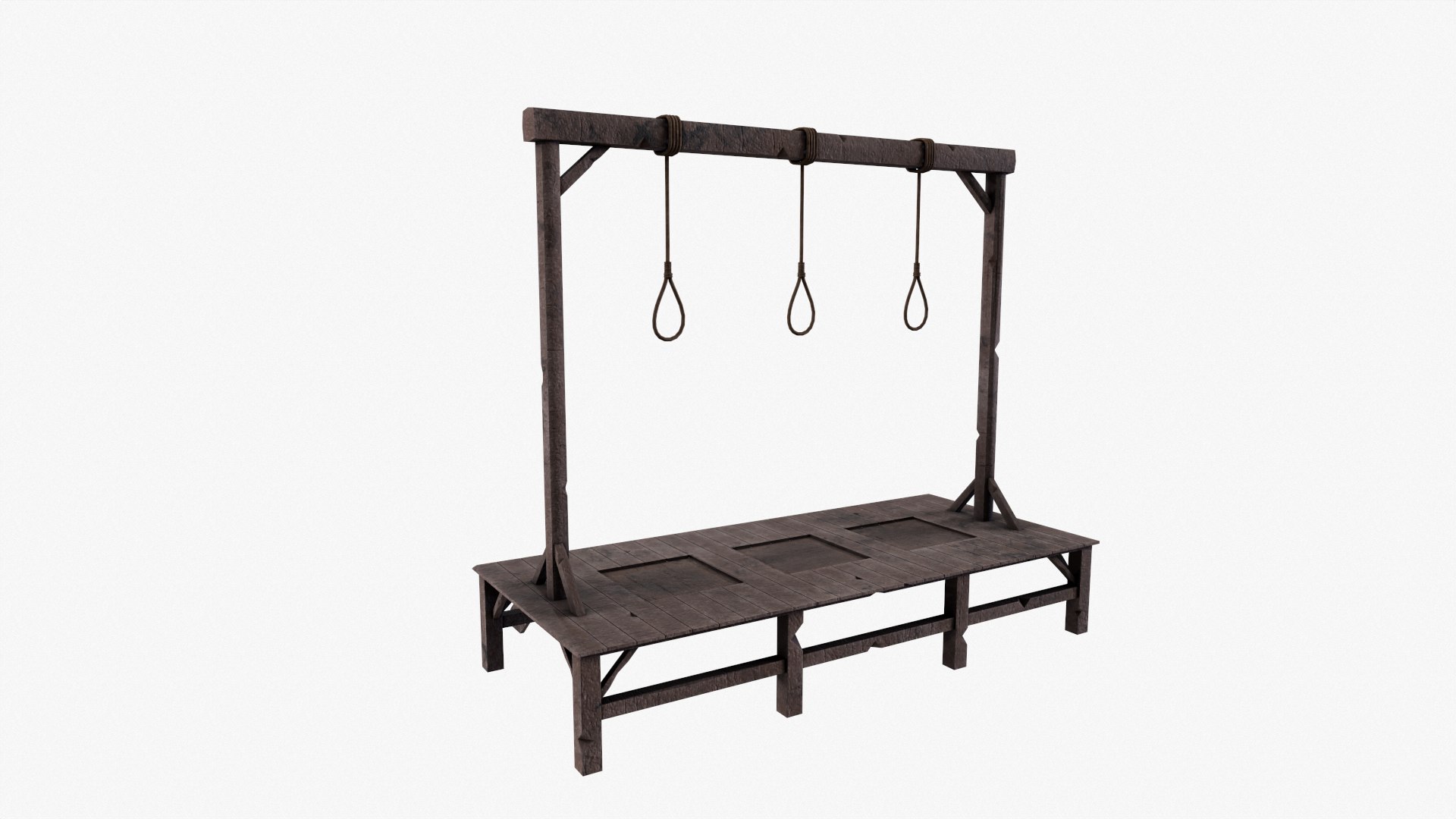 3D Gallows 3 Model - TurboSquid 1900182