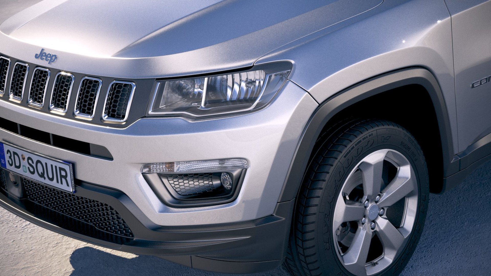 Jeep Compass 2018 Model - TurboSquid 1305539