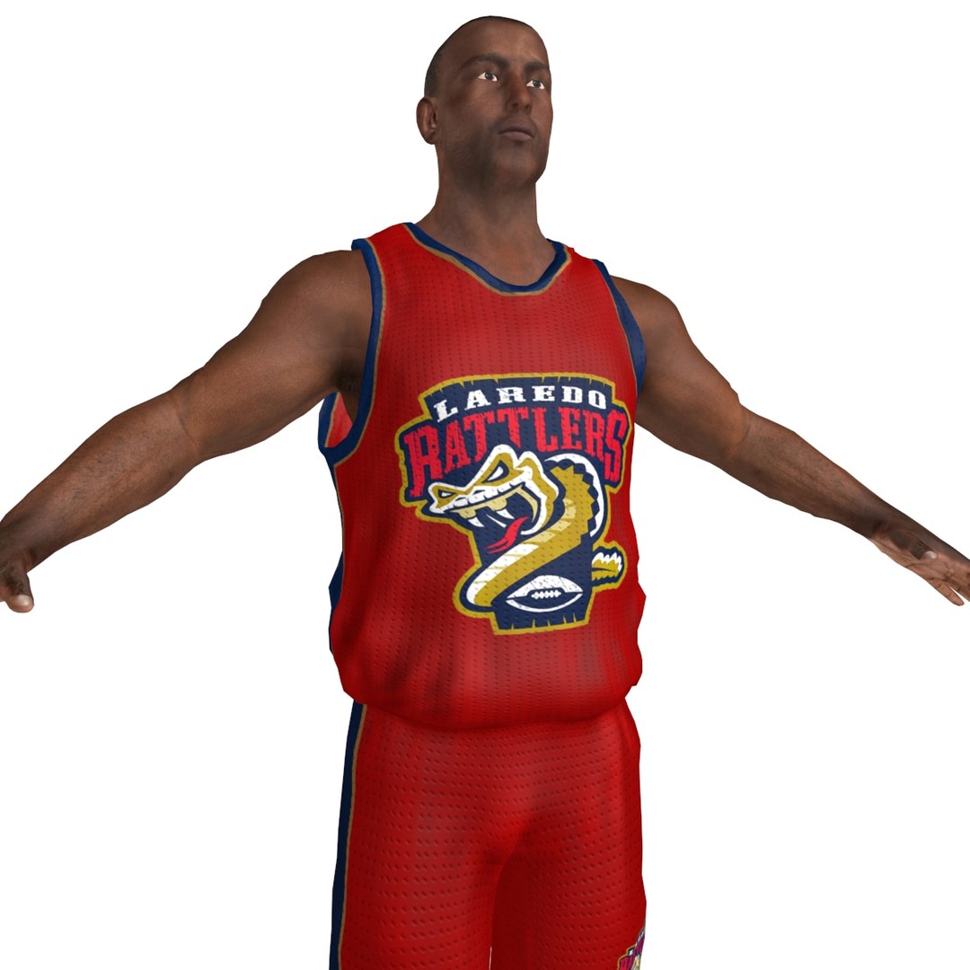 3d Model Rigged Basketball Player Ball