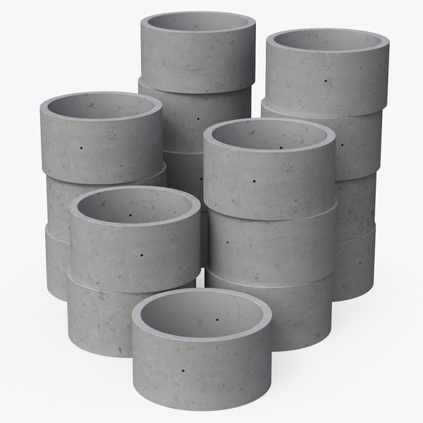 modelo 3d Concrete Rings - TurboSquid 2016427