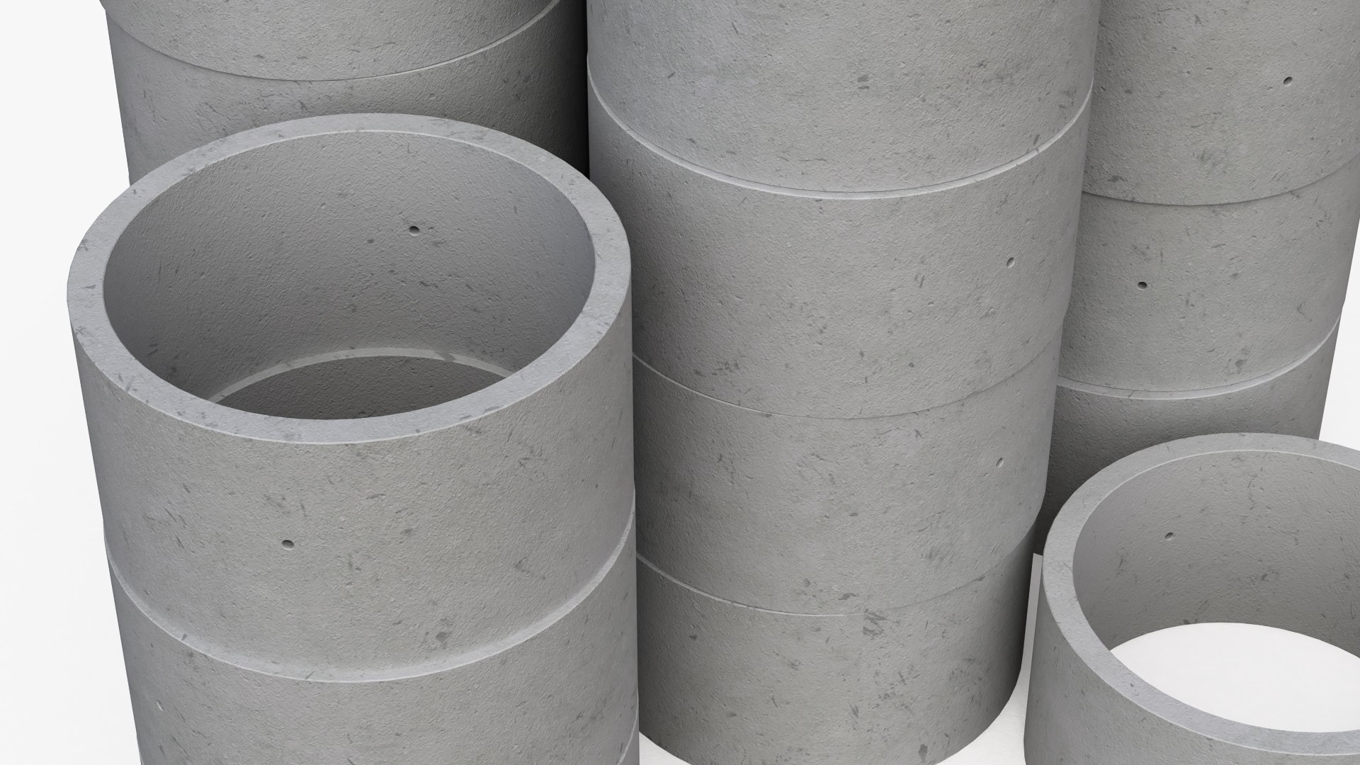 3D Model Concrete Rings - TurboSquid 2016427