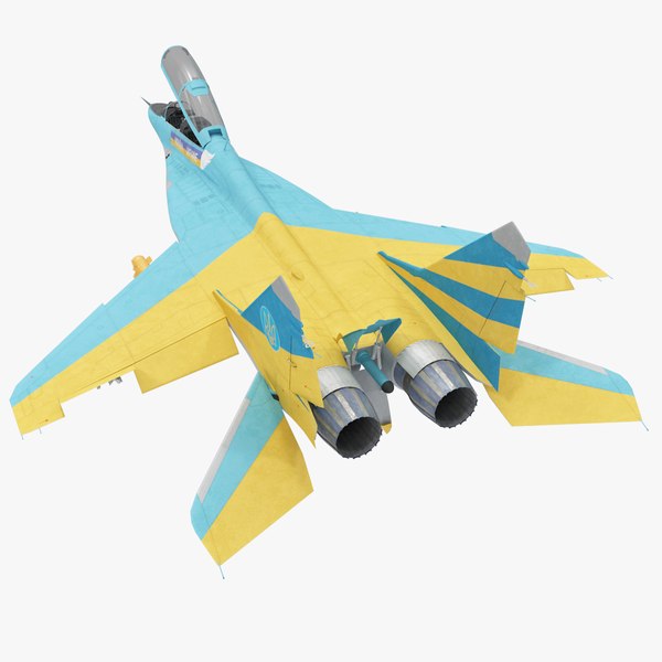 russian fighter aircraft mig-29 3d model