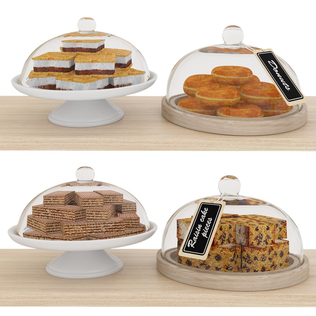 3D Model Pastry And Cookie Set - TurboSquid 2190862