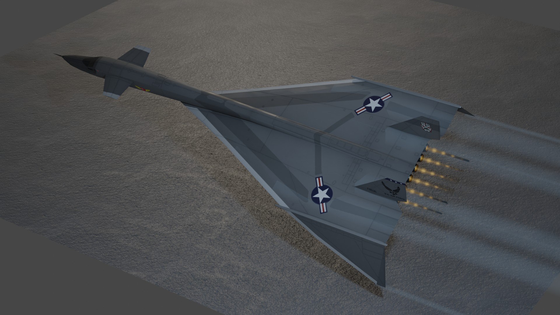North American XB-70 Valkyrie 3D Model - TurboSquid 1925328