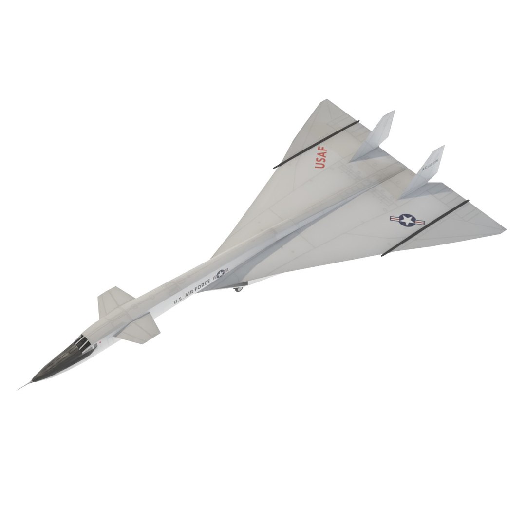 North American XB-70 Valkyrie 3D Model - TurboSquid 1925328