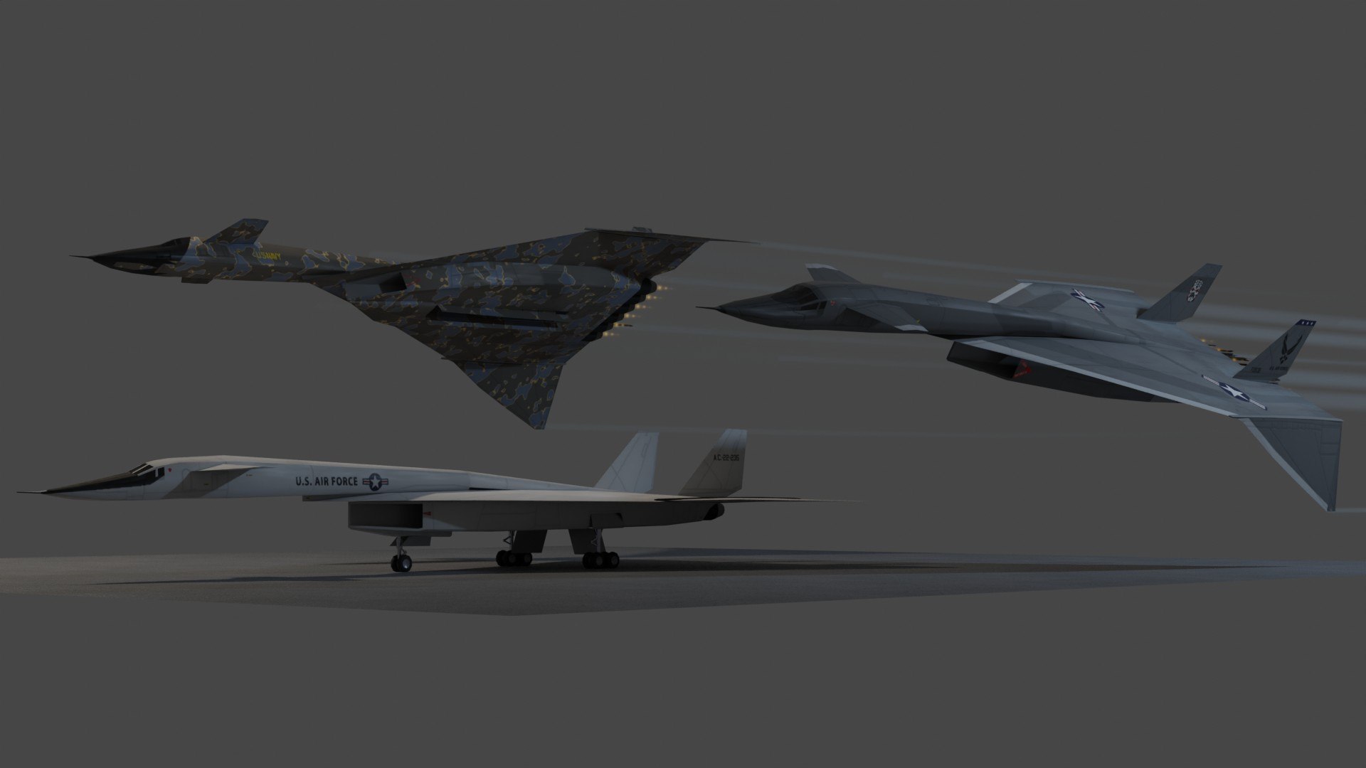 North American XB-70 Valkyrie 3D Model - TurboSquid 1925328