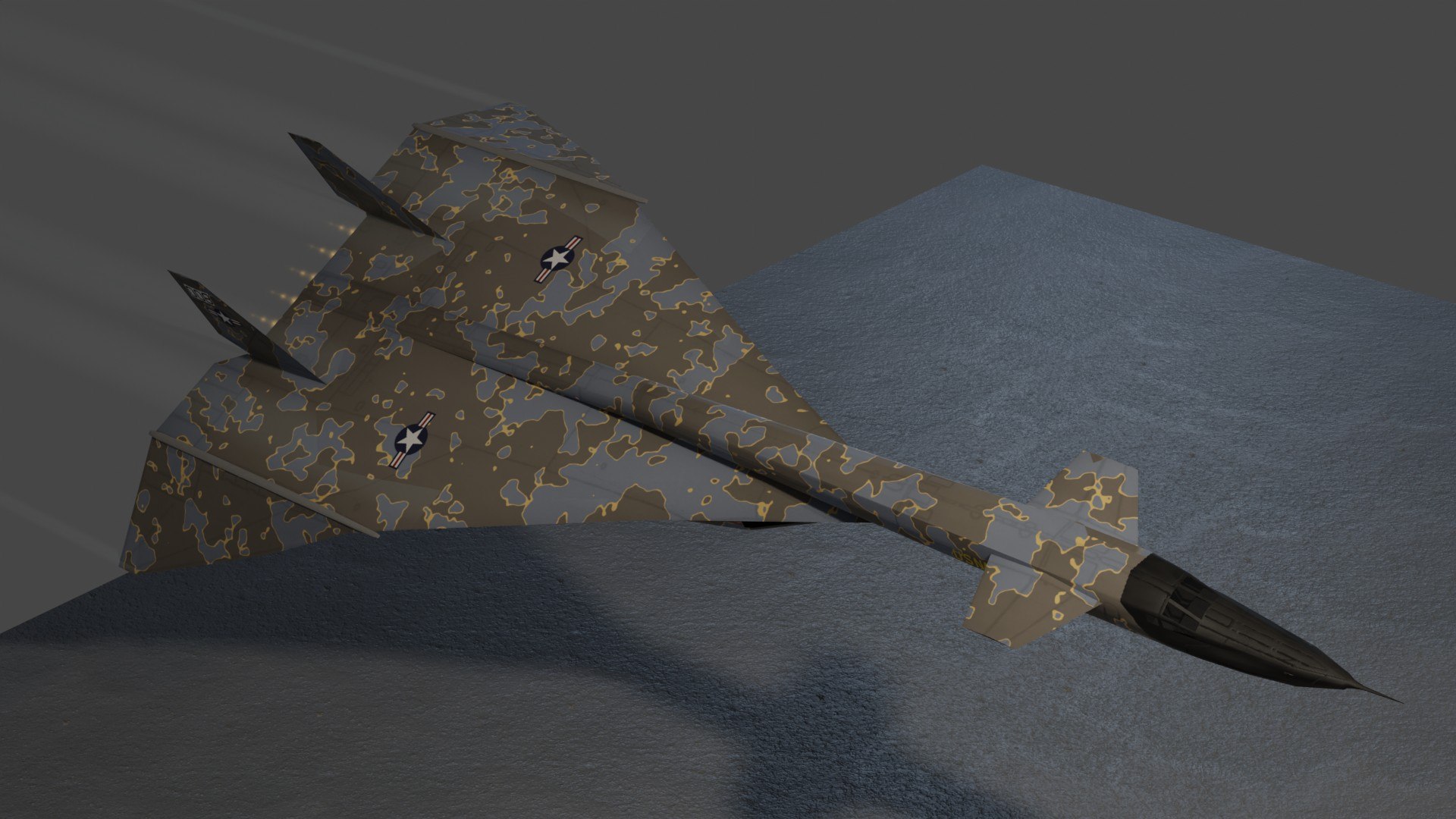 North American XB-70 Valkyrie 3D Model - TurboSquid 1925328