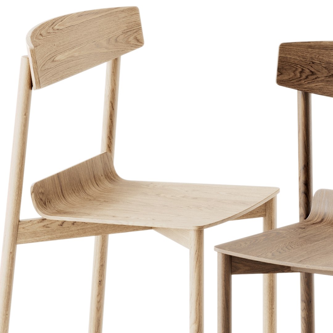 Artu Wox 2 Wood Chair Model - TurboSquid 2055576