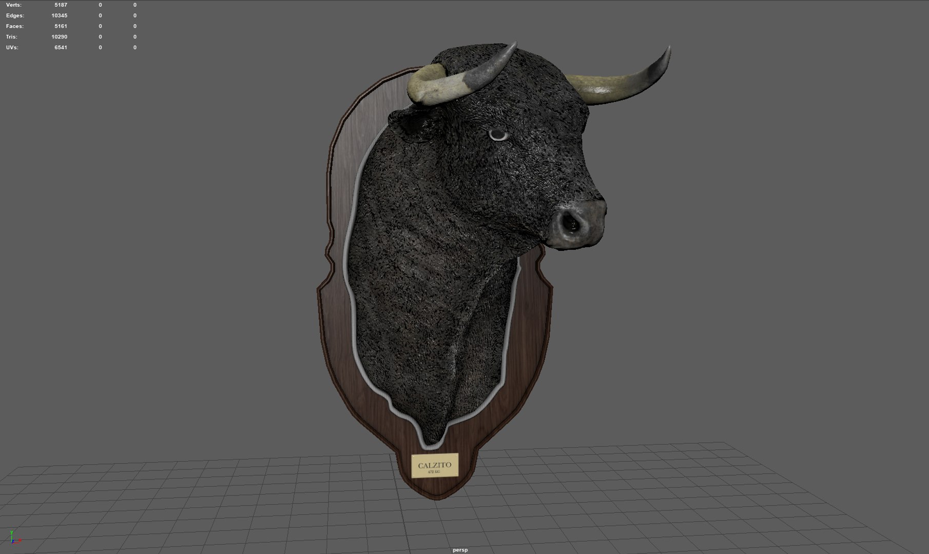 Spanish Bull Head Trophy 3D Model - TurboSquid 1711974