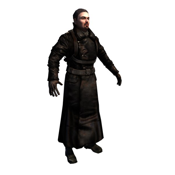 3d model polys rigged biped