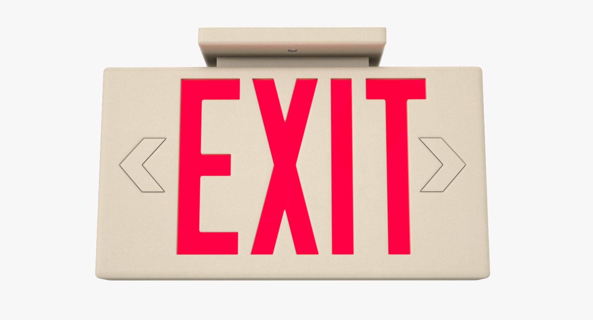 Exit Sign 3D - TurboSquid 1168591