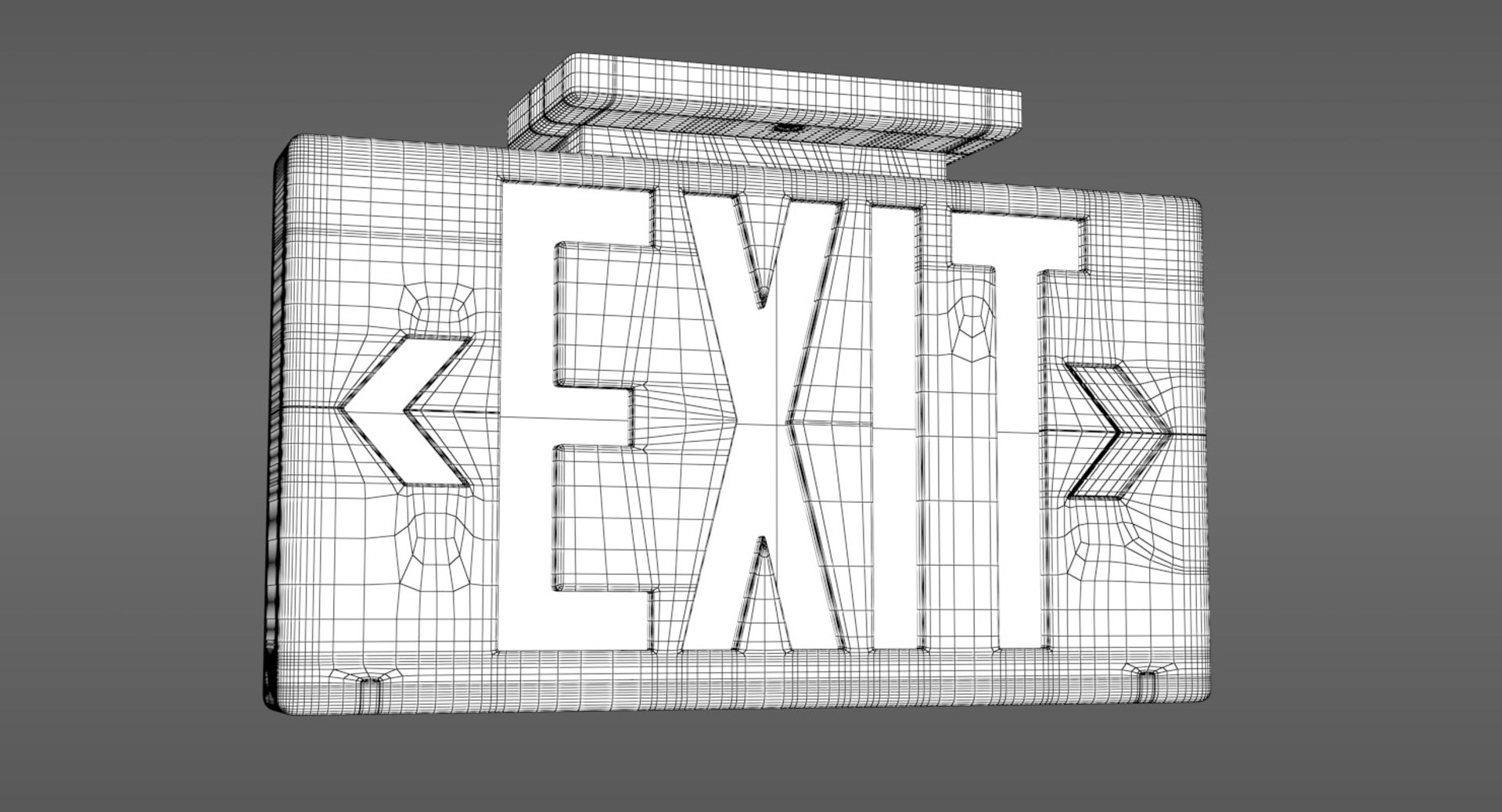 Exit Sign 3D - TurboSquid 1168591