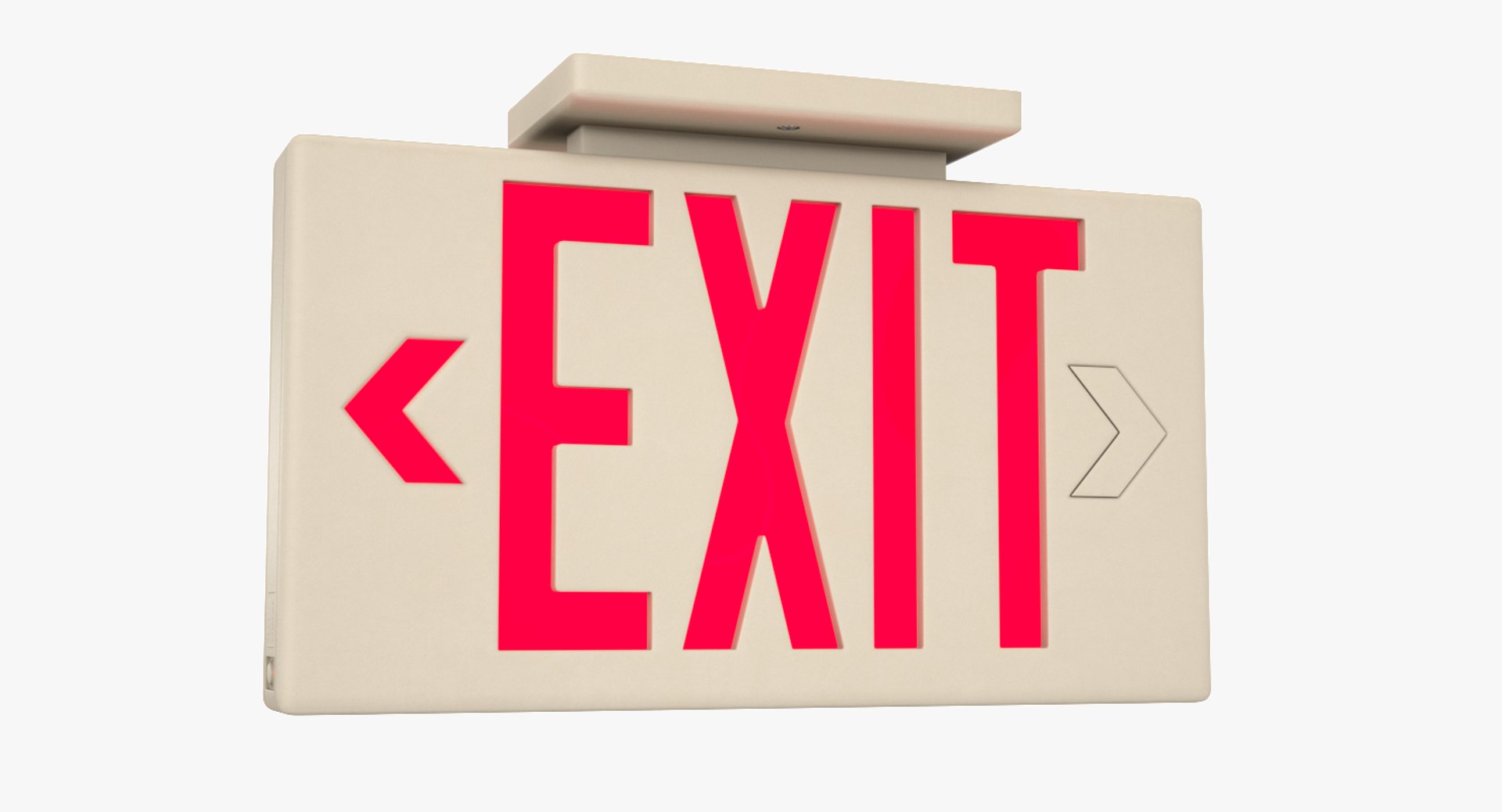 Exit Sign 3D - TurboSquid 1168591