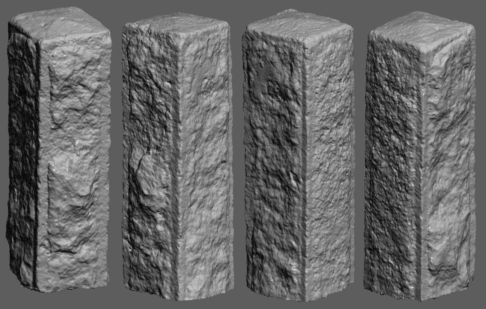 Milestone Stone 3d Model