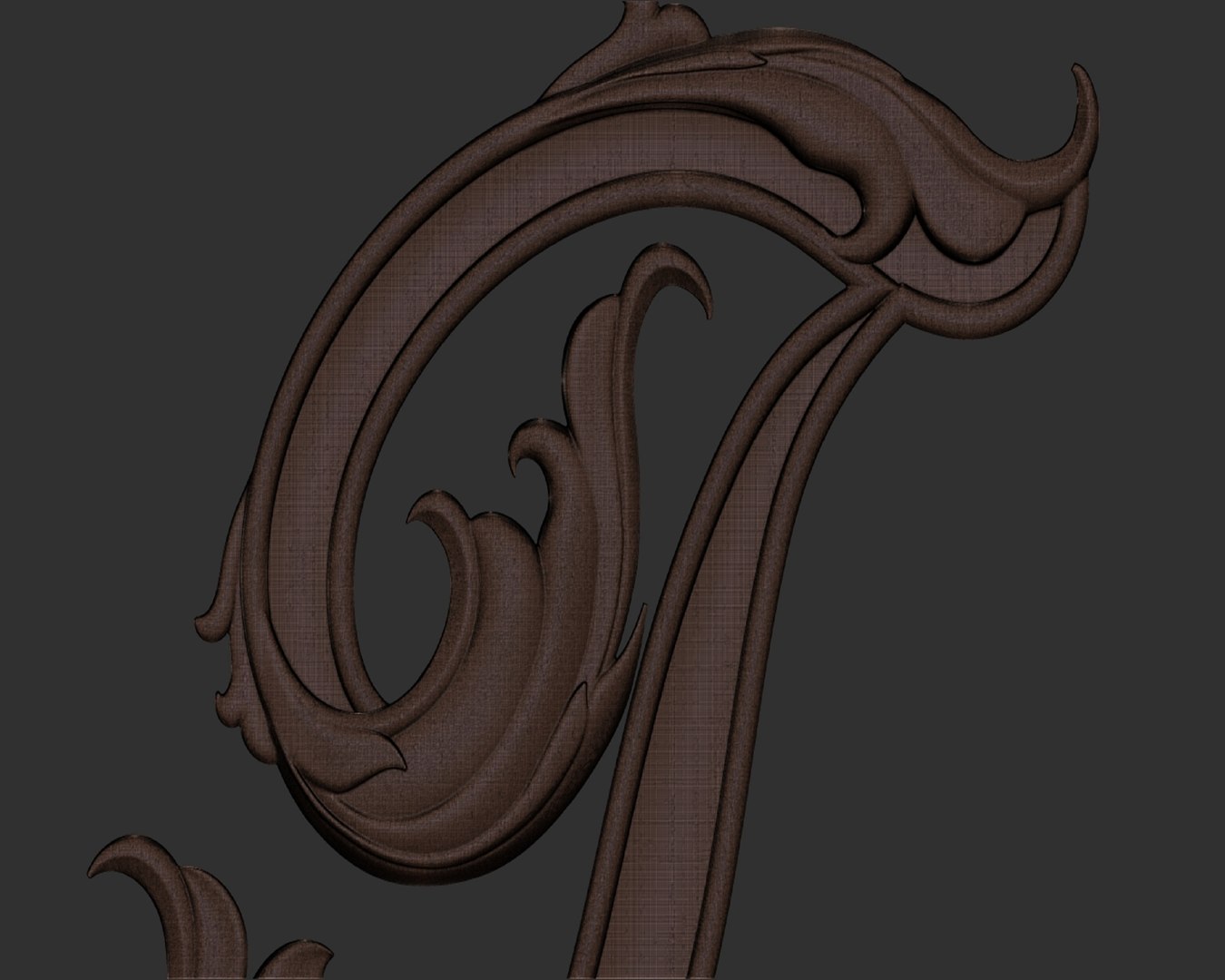 Letter T Floral 3D 3D Model - TurboSquid 2169507