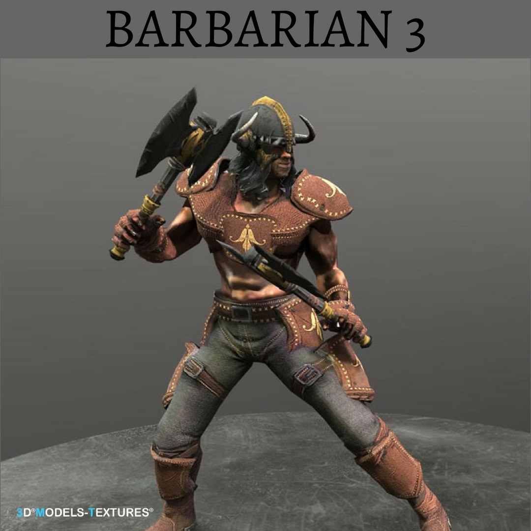 Barbarian Model - TurboSquid 1210765