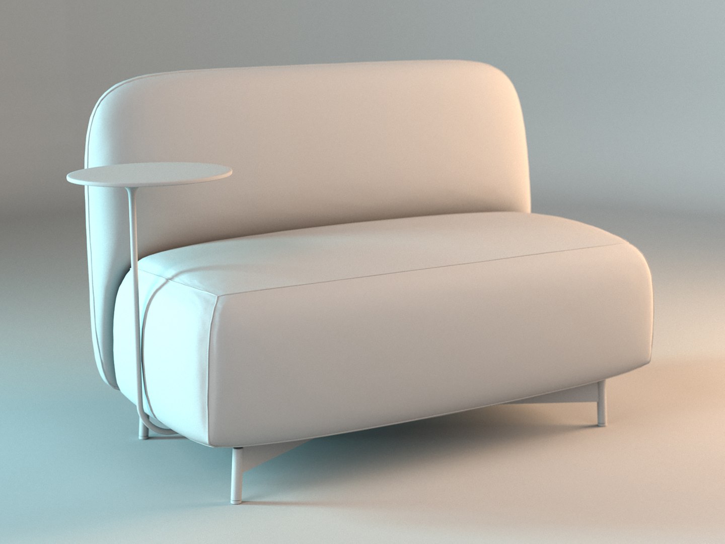 CONTEMPORARY TWO SEATER ARMCHAIR Model - TurboSquid 2308764