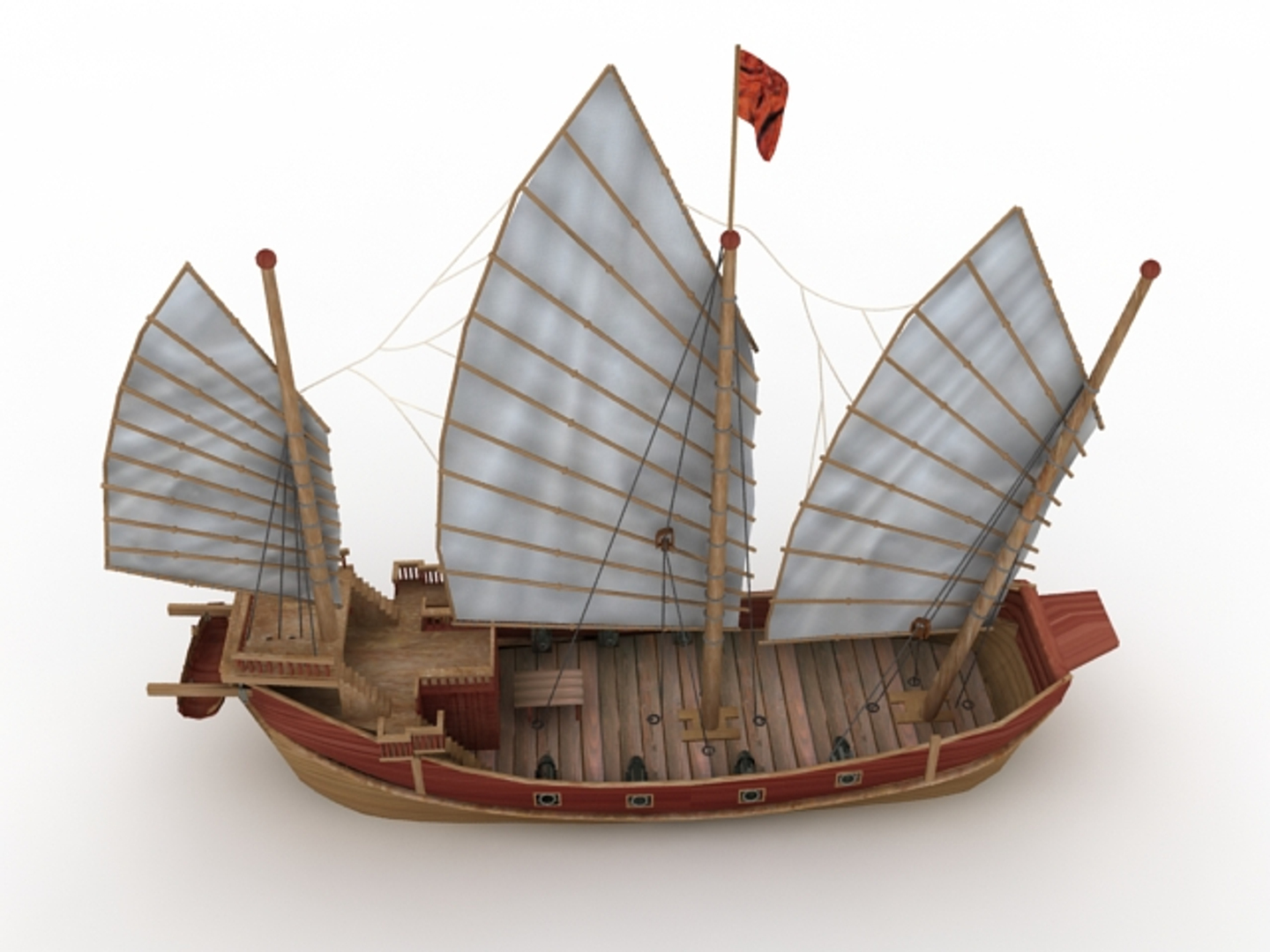 3D 3D Studio ship pirate park