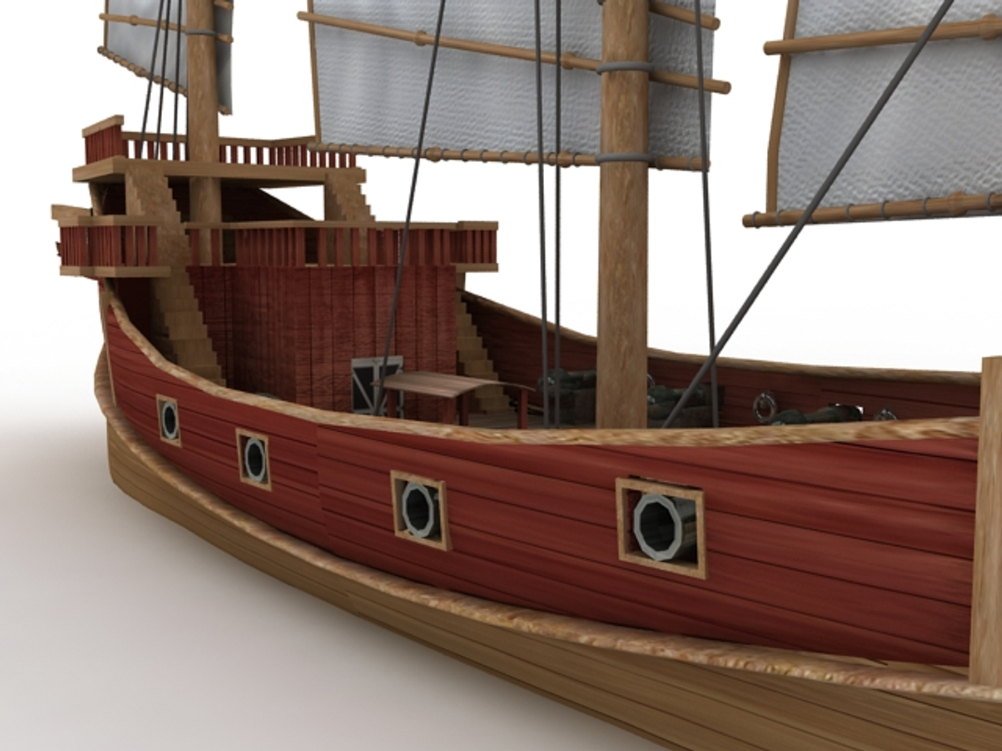 3D 3D Studio ship pirate park