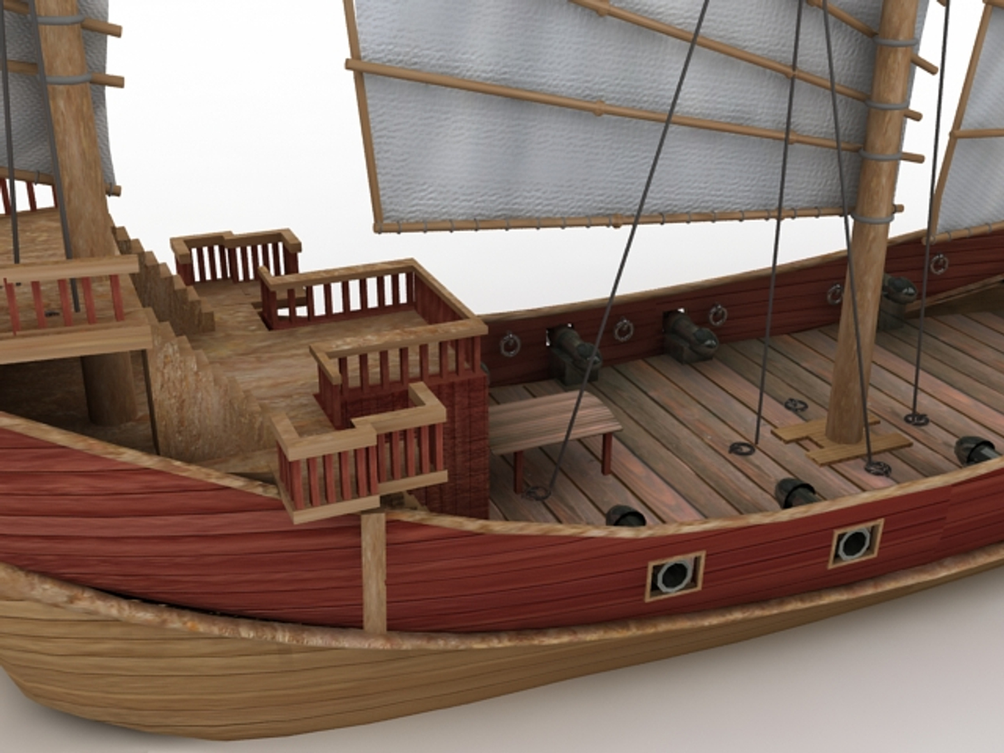 3D 3D Studio ship pirate park