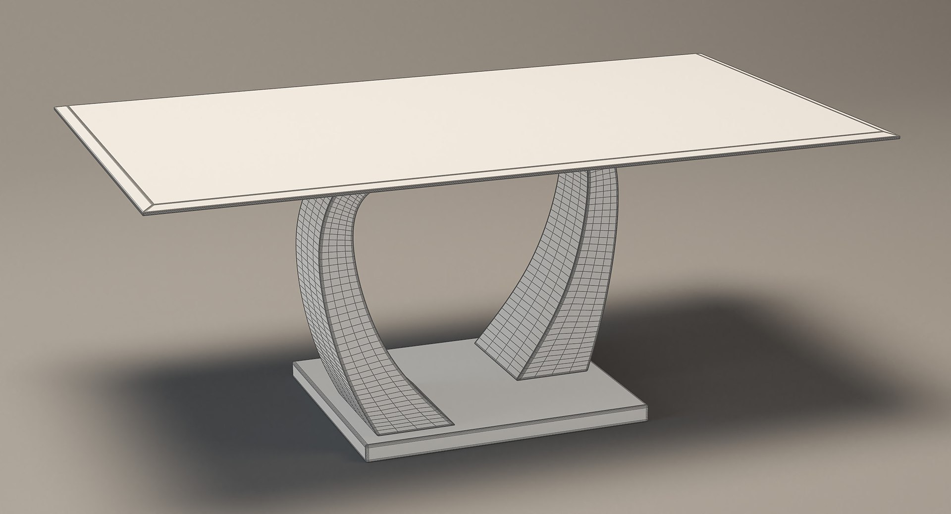 Rectangle coffee table metal 3D model - TurboSquid 1392047