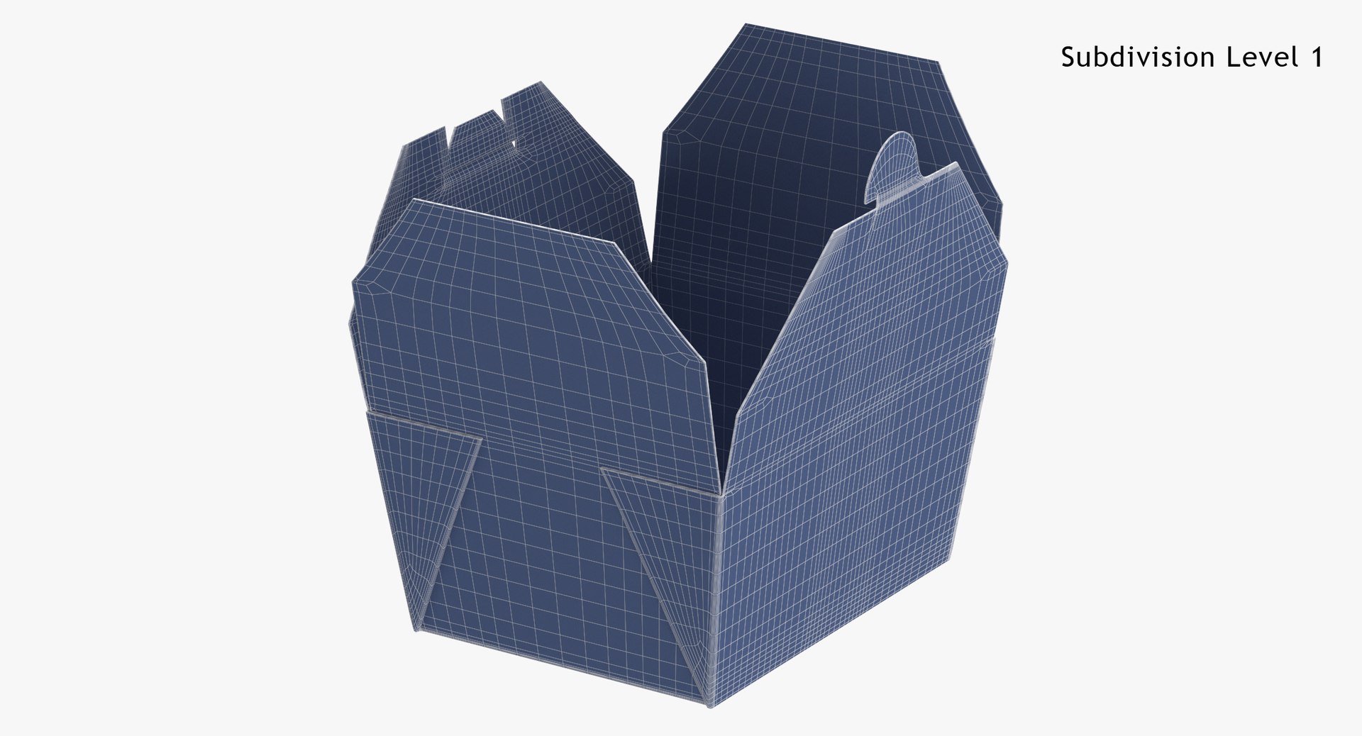 3D model Chinese Food Box 01 Open - TurboSquid 2118802