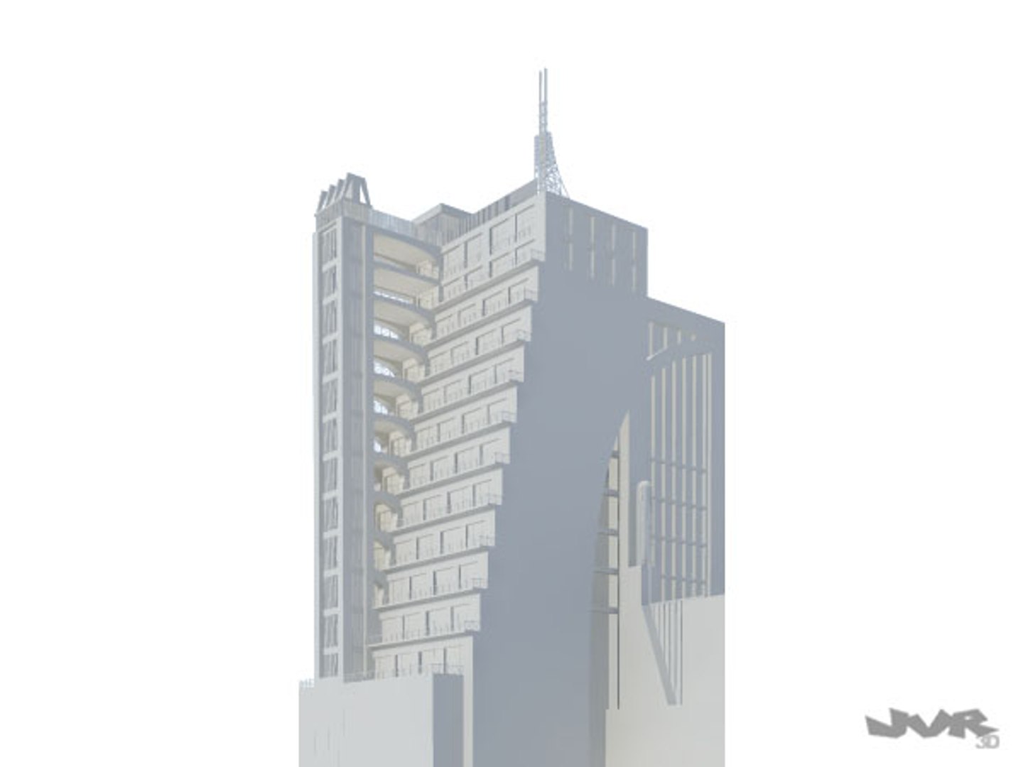 sant building 3d model