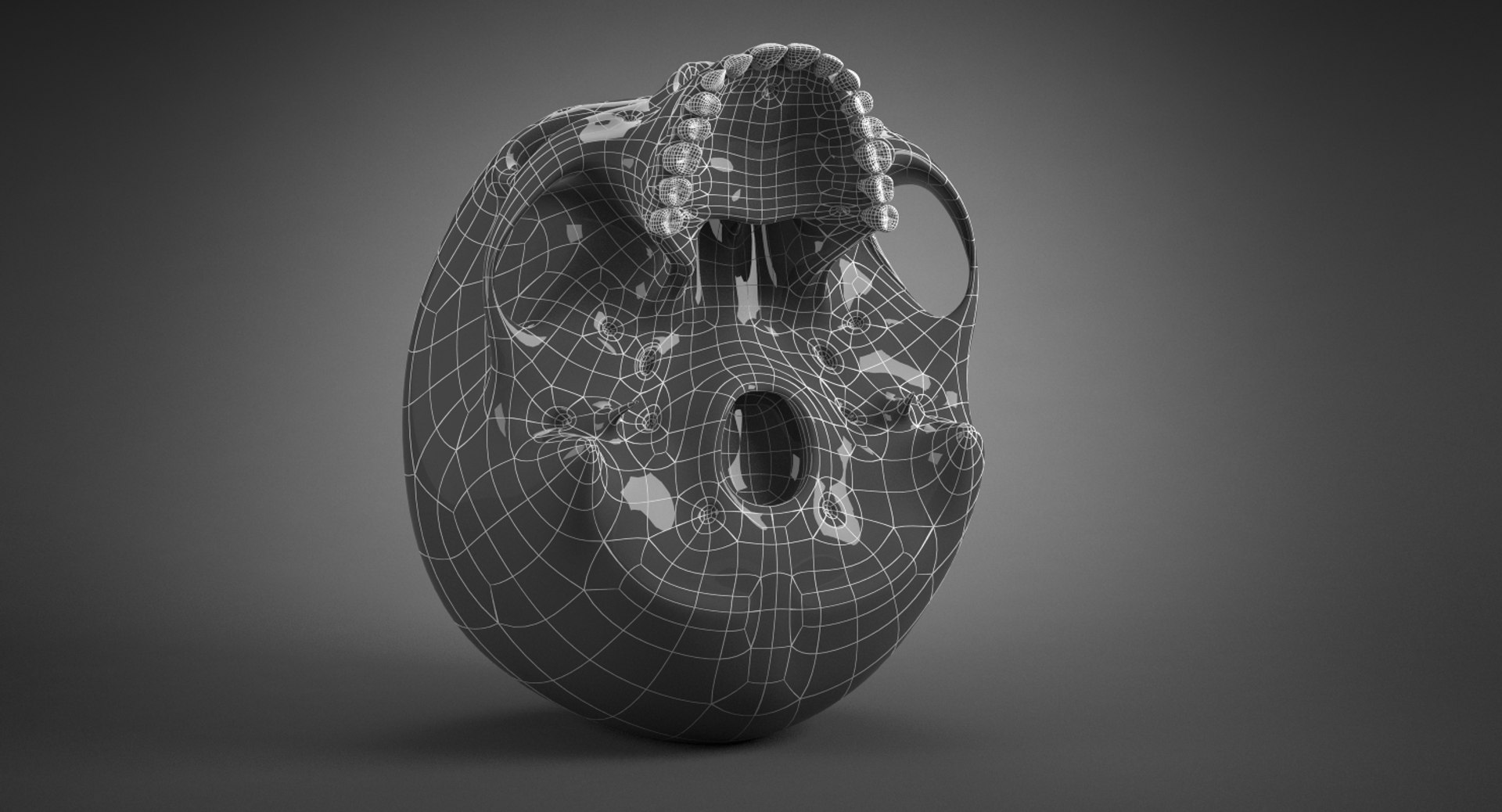 3d human skull model