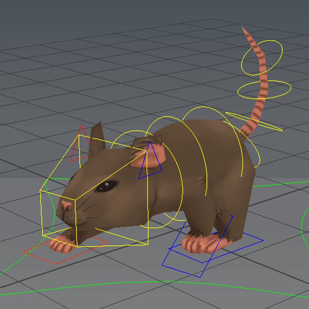 Hand Painted Rat 3D Model - TurboSquid 1194177