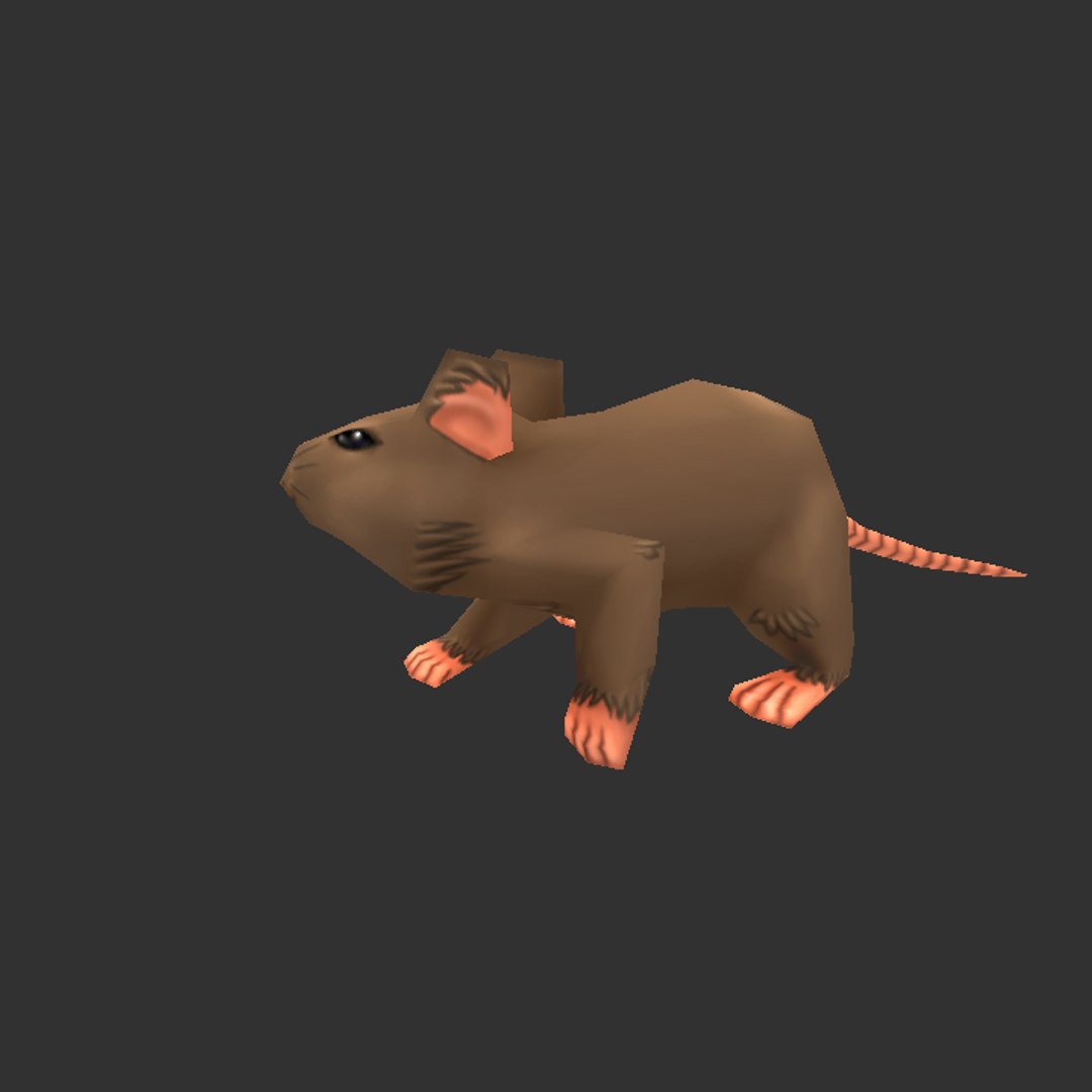 Hand Painted Rat 3D Model - TurboSquid 1194177