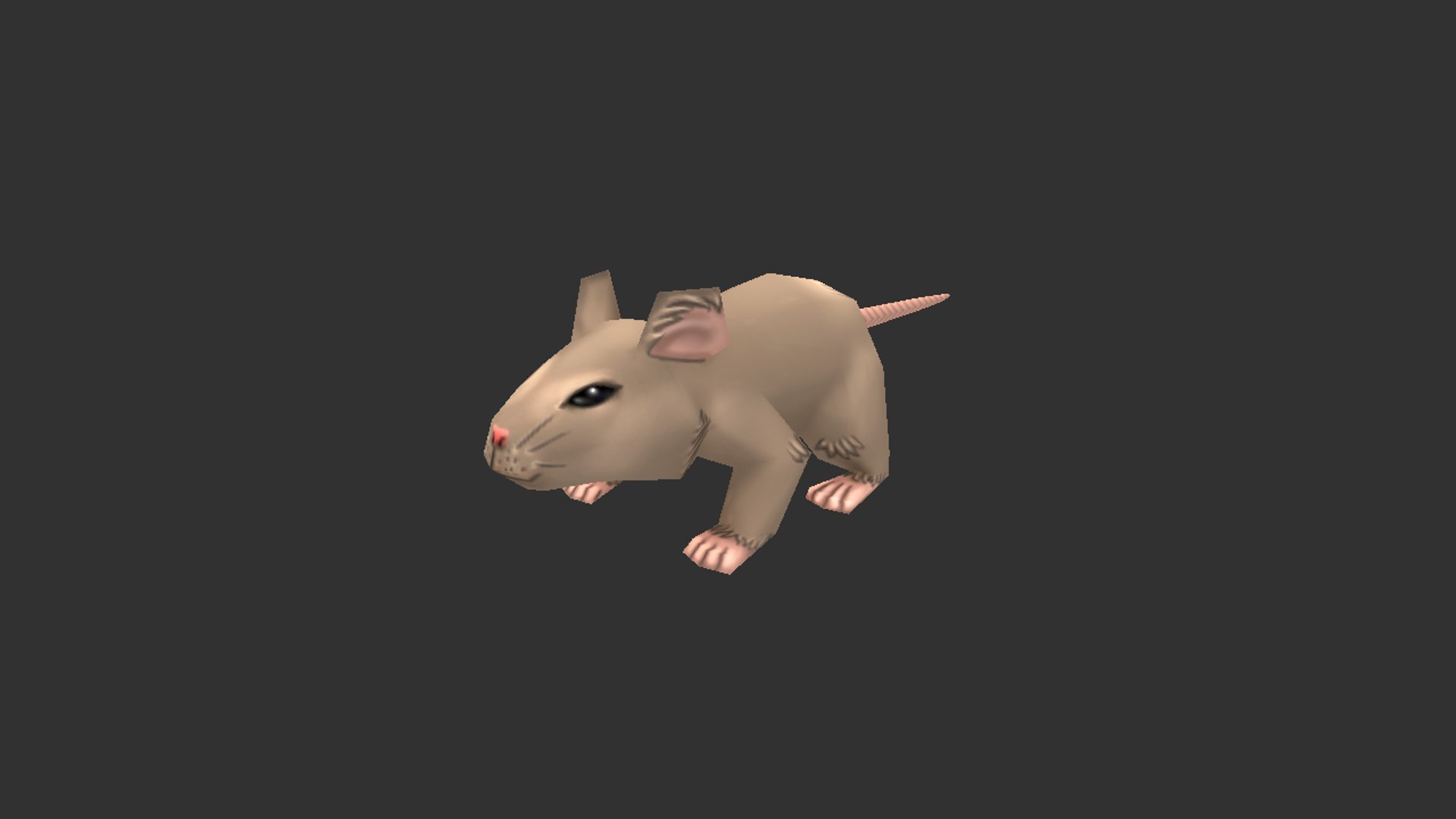 Hand Painted Rat 3D Model - TurboSquid 1194177